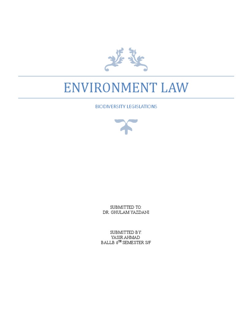 Biodiversity Legislation and Forest Rights | PDF | International Labour ...