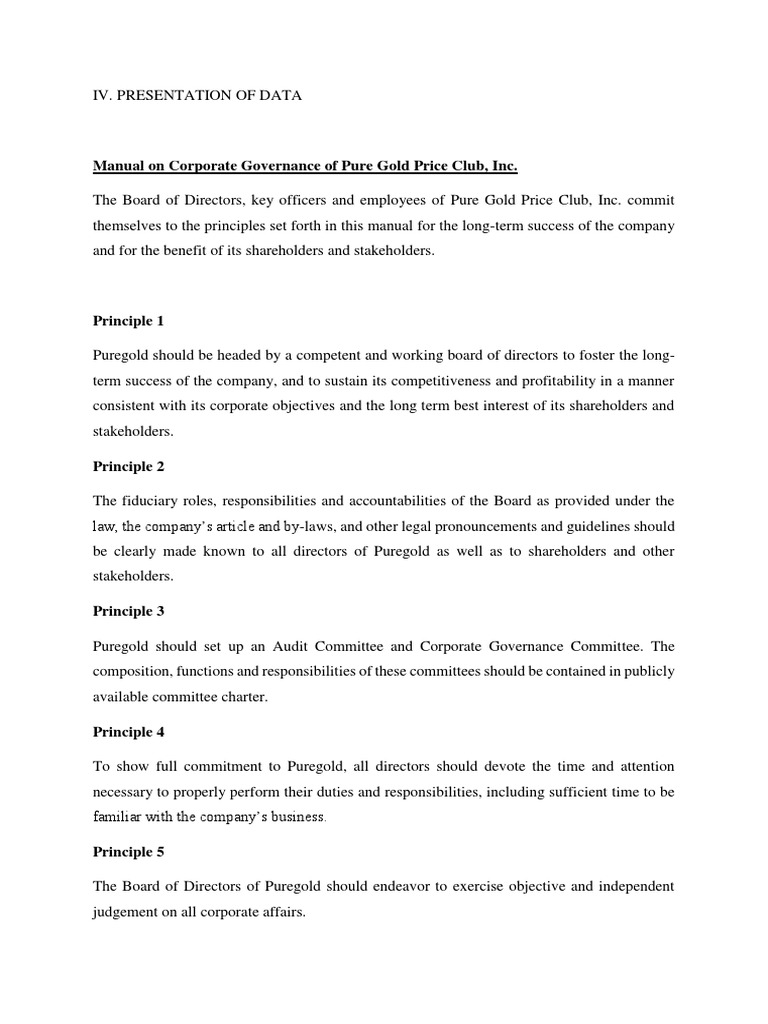 Presentation of Data of Dmci | PDF | Internal Control | Board Of Directors