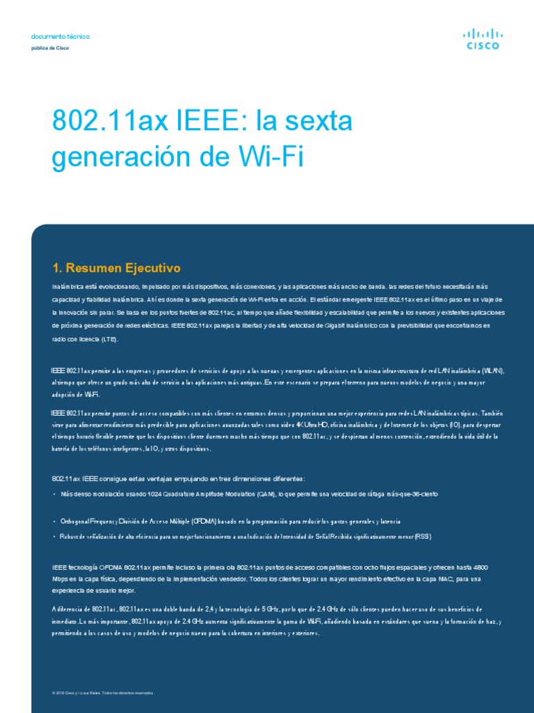 Wifi6 en Es | PDF | Ieee 802.11 | Punto de acceso inalámbrico