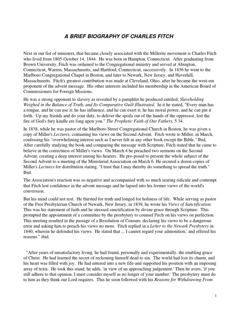Charles Fitch | PDF | Sin | Salvation
