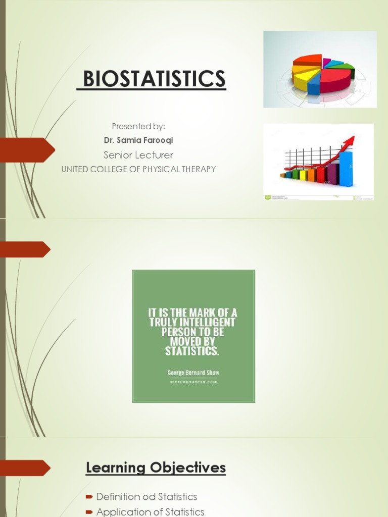 Biostatistics Lecture | PDF | Descriptive Statistics | Biostatistics
