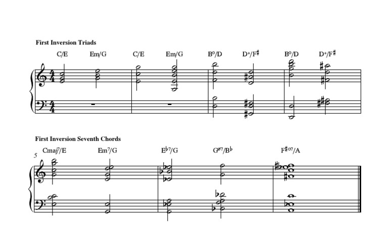 Theory First Inversion | PDF