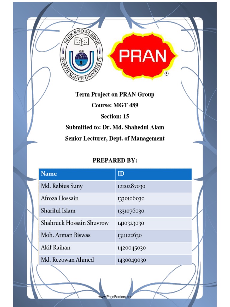 Pran | PDF | Strategic Management | Competitive Advantage