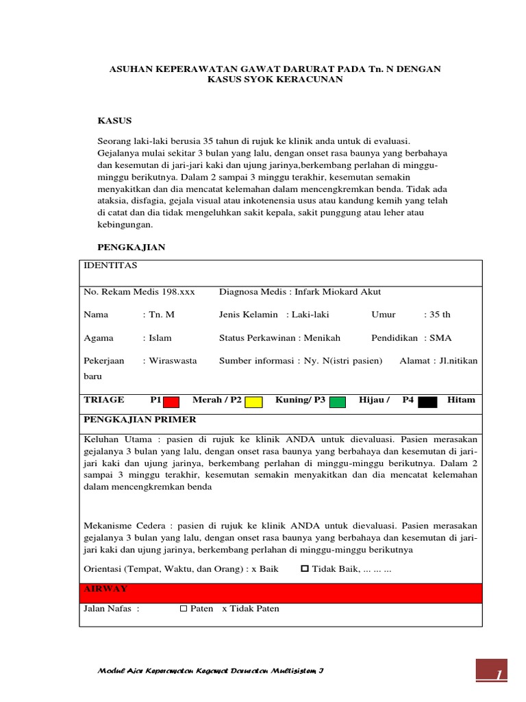 Askep Gadar-1 Keracunan | PDF