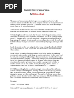 Ammunition Size Conversion Guide | PDF | Caliber | Projectiles