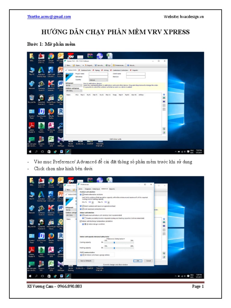 Huong Dan Su Dung VRV Xpress PDF | PDF