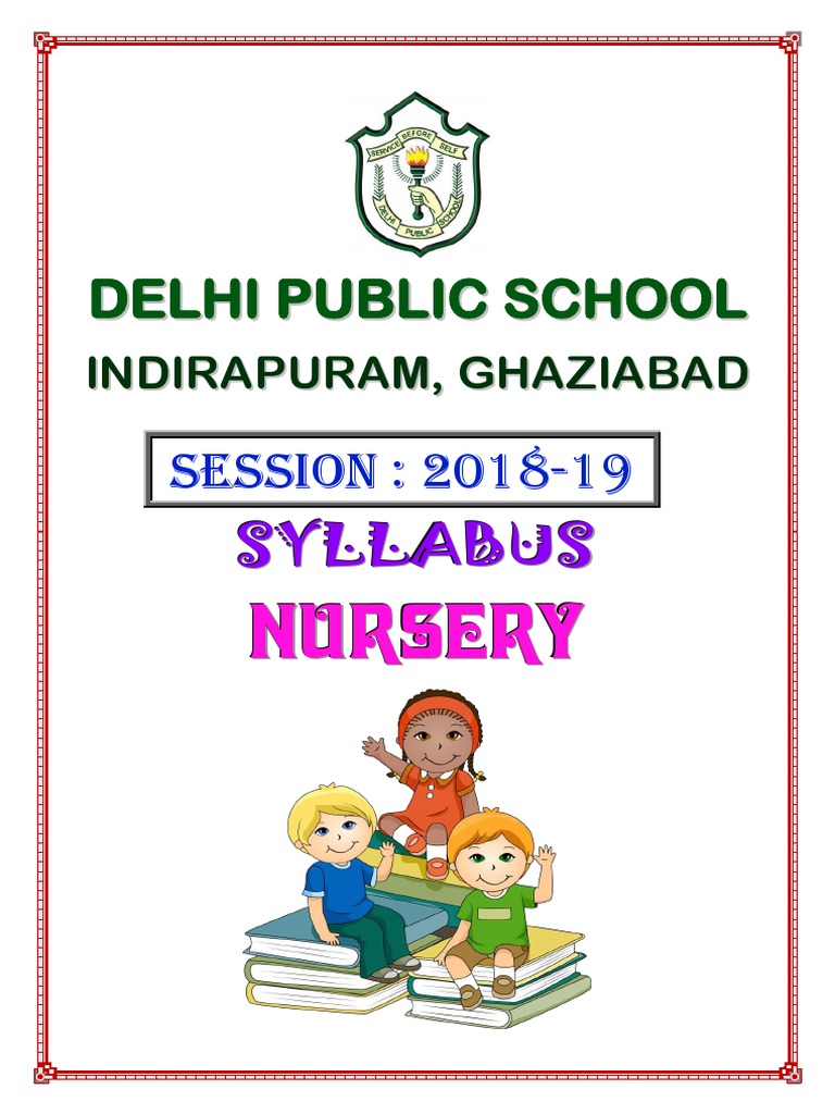Class Nursery Syllabus - 2018-19 PDF | PDF | Preschool