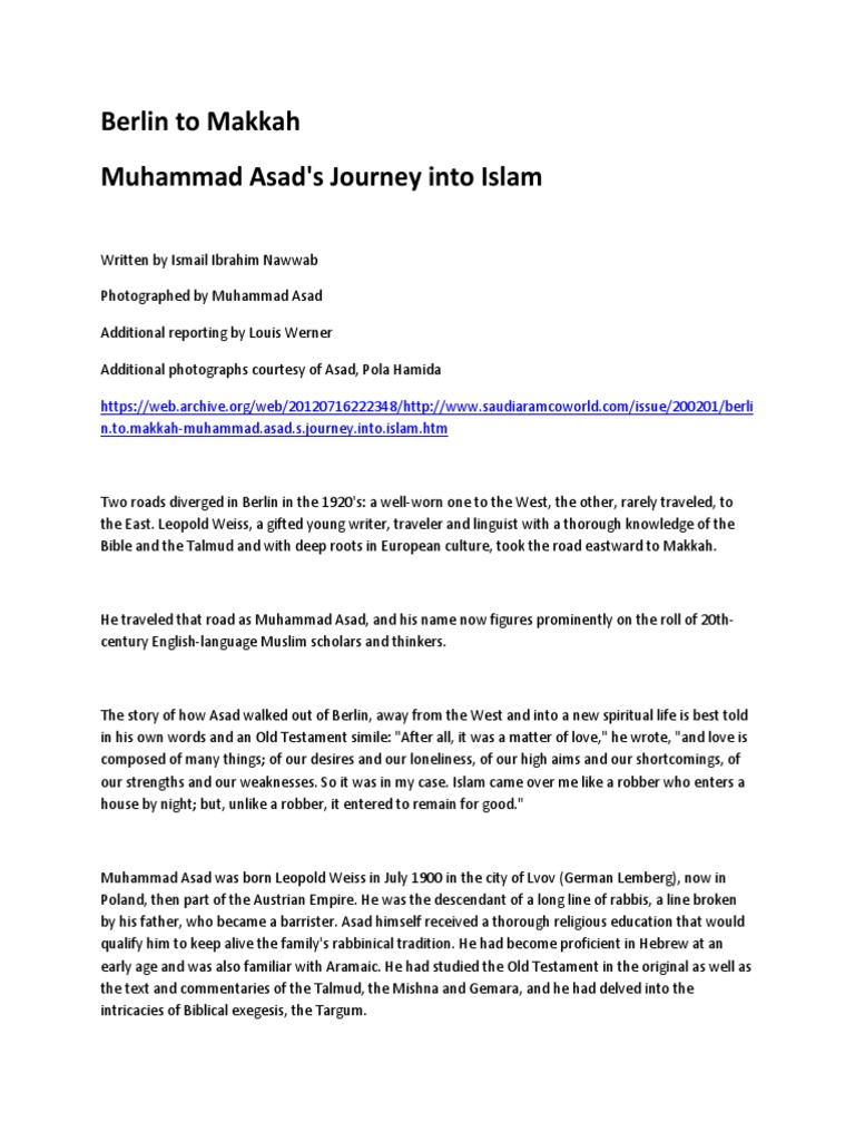 Allama Muhammad Asad | PDF | Quran | Islam
