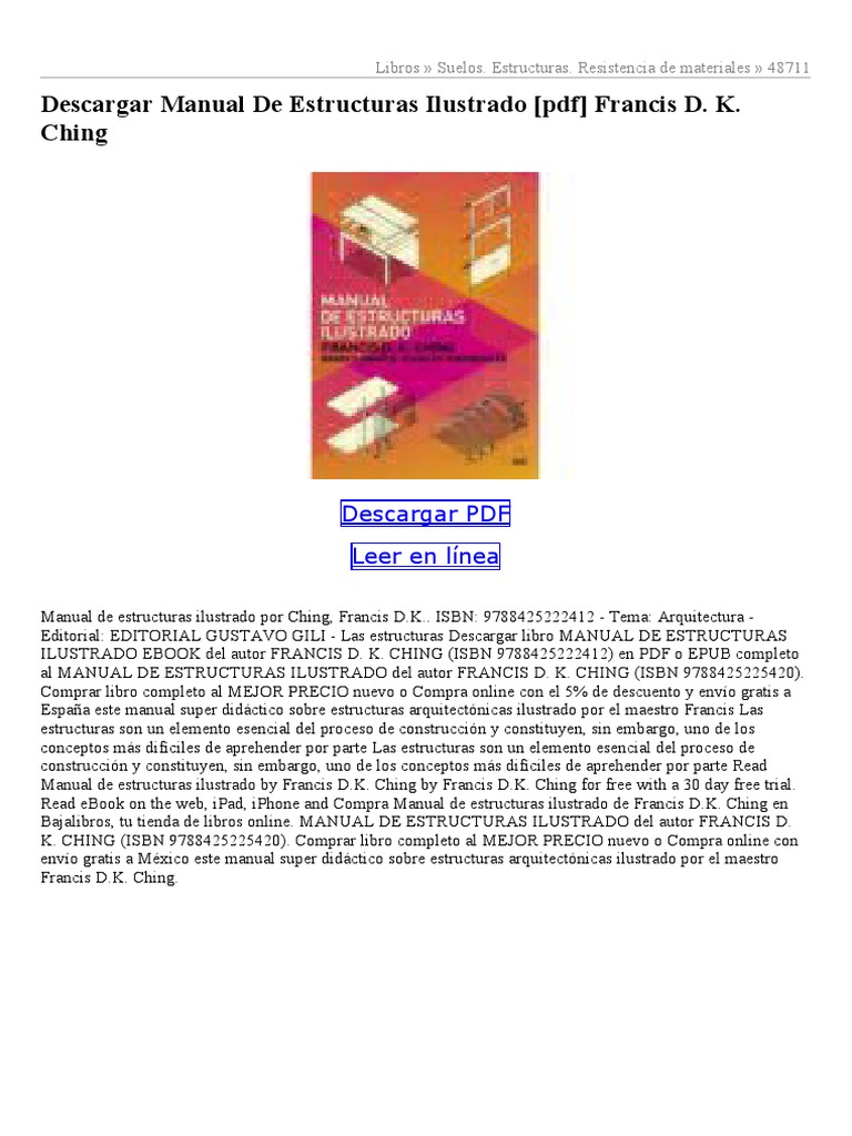 Manual de Estructuras Ilustrado PDF | PDF