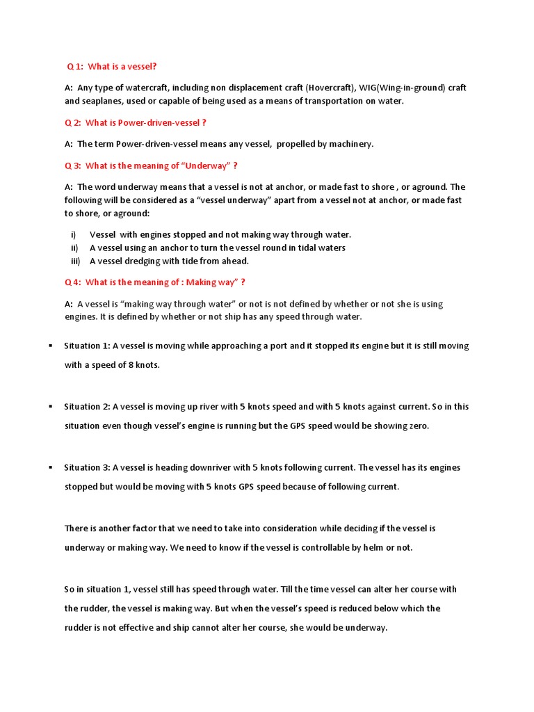 Ror Study Material | PDF | Rudder | Watercraft