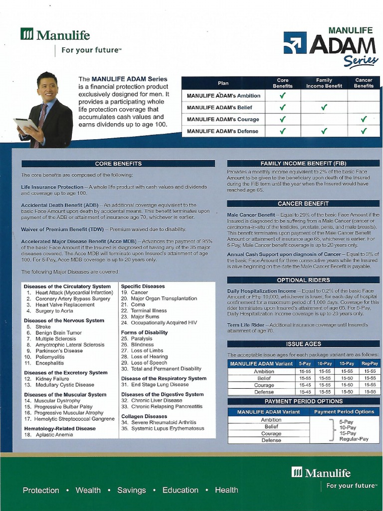 Product Brochure - Manulife Adam Series | PDF
