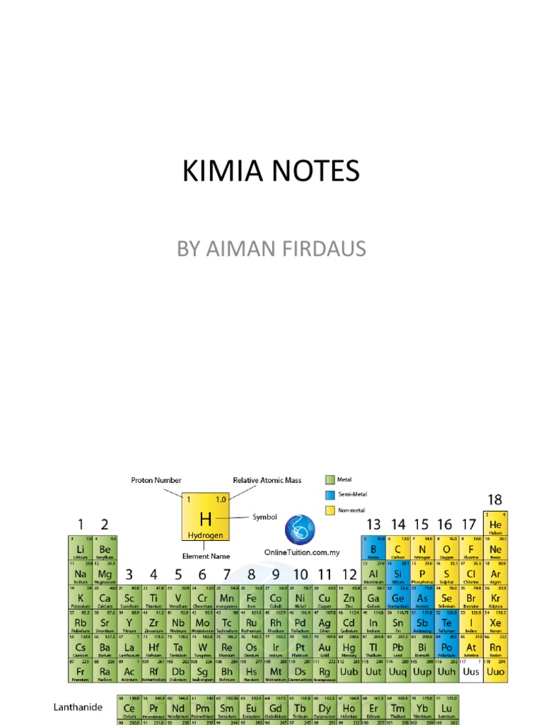 Kimia Notes | PDF