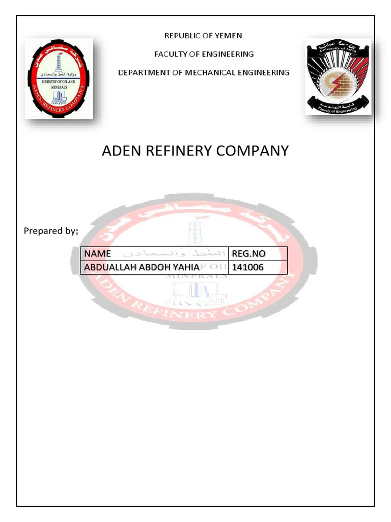 Aden Refinery Company History | PDF