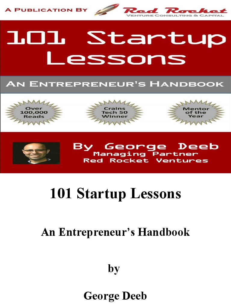 101 Startup Lessons - An Entrepreneur's Han - George Deeb | Franchising ...