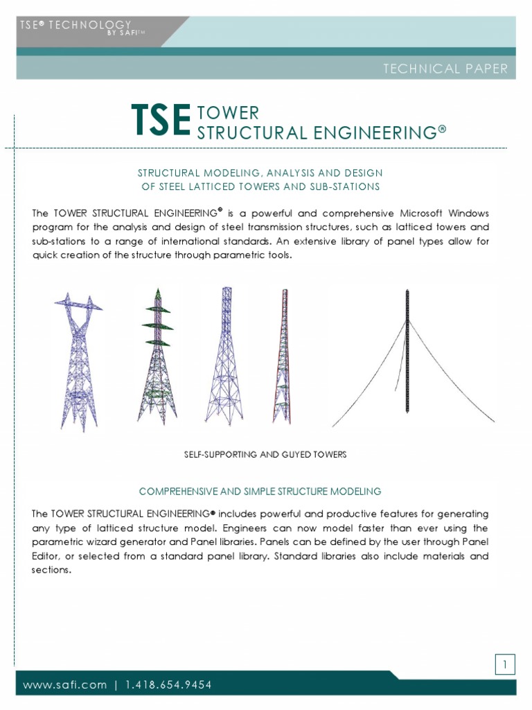 Tower Structural Engineering: Technical Paper | Download Free PDF ...