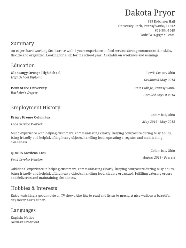 My Resume | PDF | Behavior Modification | Cognition