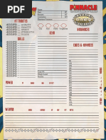 Savage Rifts - Character Sheet (Fillable) | PDF | Role Playing Games ...