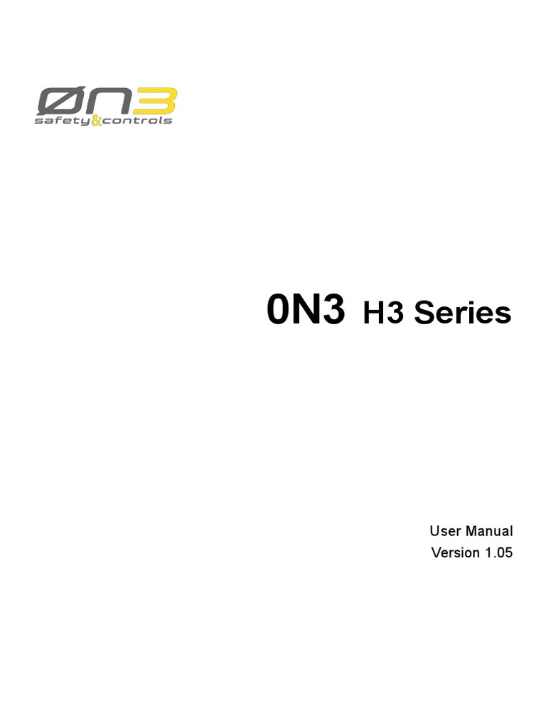 Exor 0N3 Handheld H3 Series | PDF | Switch | Electrical Connector