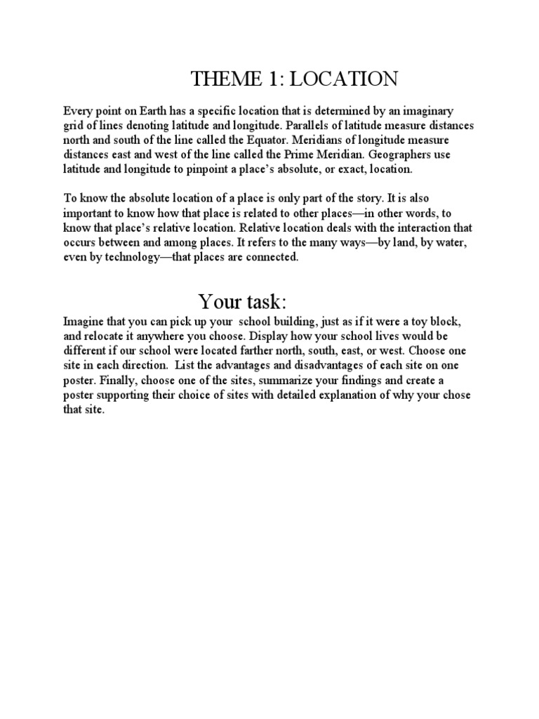 5 Themes Project | Download Free PDF | Geography | Natural Environment