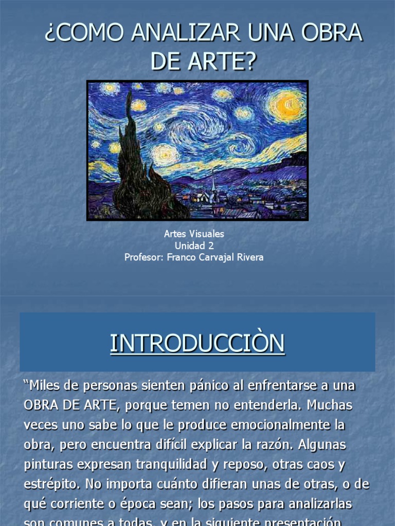 Como Analizar Una Obra de Arte | PDF | Composición (artes visuales) | Color