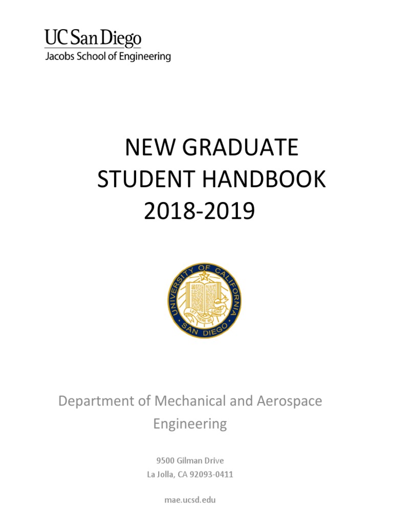 2018-2019 New Grad Student Handbook | PDF | Doctor Of Philosophy ...