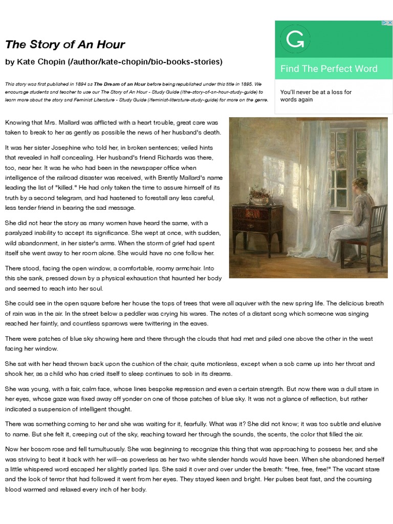 Chopin. The Story of An Hour | PDF