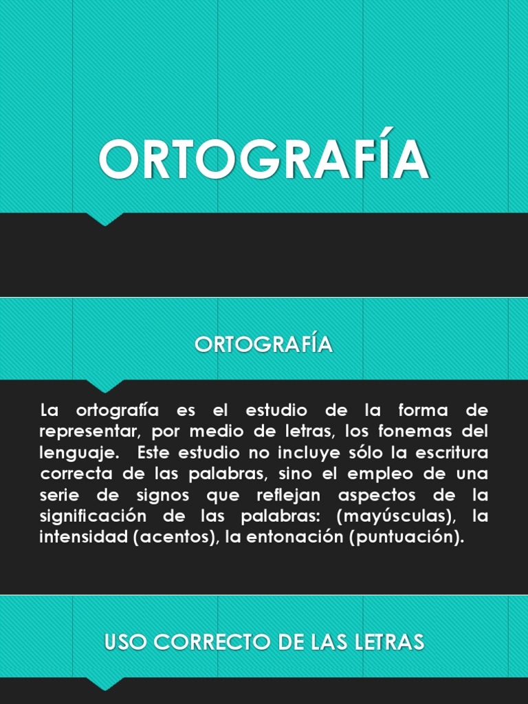 Uso Correcto de Las Letras | PDF | Ortografía | Sintaxis