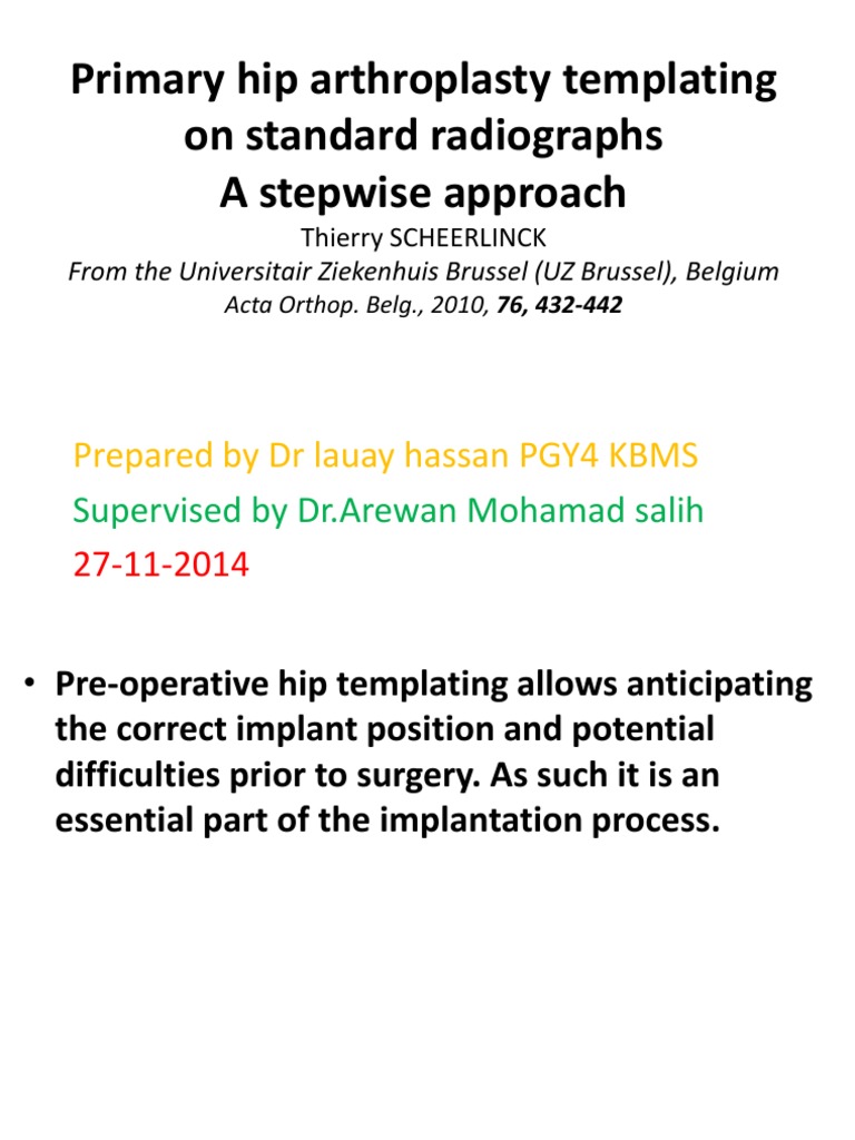 Hip Templating | PDF | Hip | Pelvis