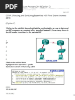 CCNA 2 (v5.1 + v6.0) Final Exam Answers Full | PDF | Ip Address | Router (Computing)