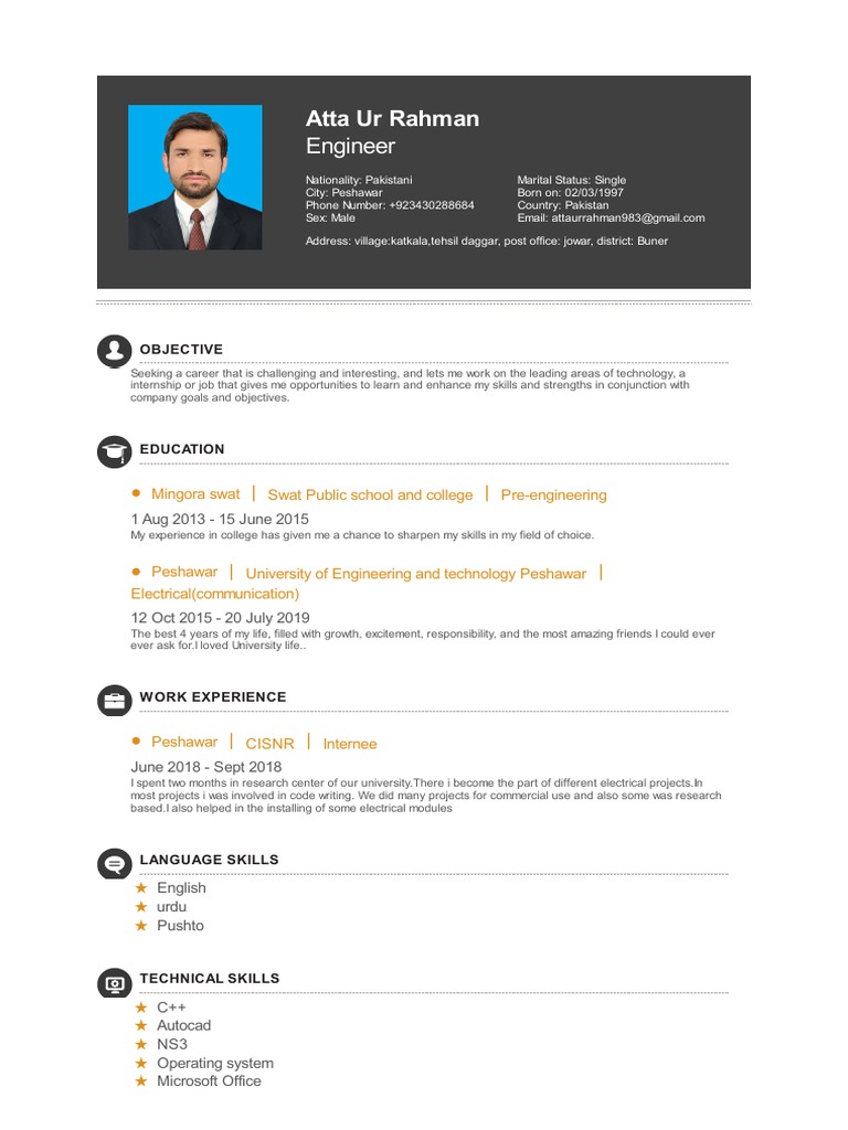 Aspiring Engineer's Career Profile | PDF | Career & Growth