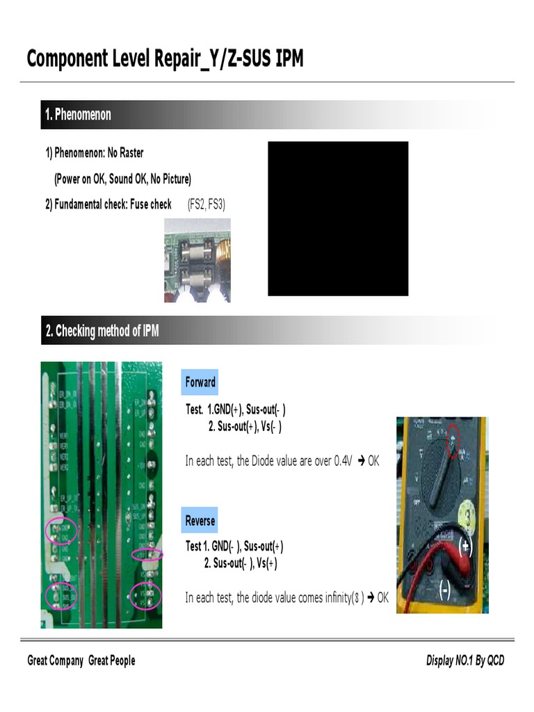 LG-Component Level Repair Y-Z Board IPM | PDF | Electronic Design ...