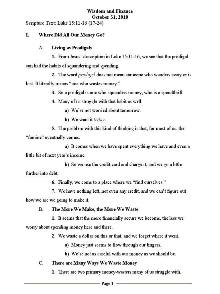 Wisdom and Finance | PDF | Budget | Debt