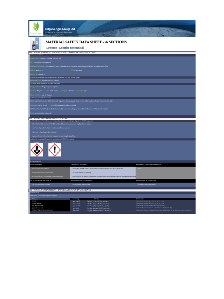 Msds Sds Data Sheet | PDF | Dangerous Goods | Toxicity