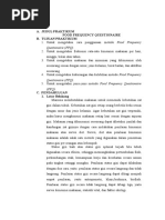PSG - Metode Survey Konsumsi Pangan FFQ Dan SQ FFQ | PDF | Sains & Matematika