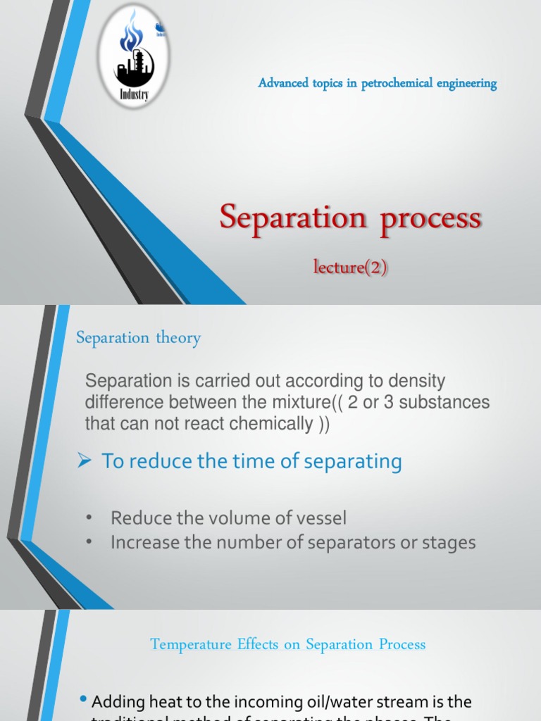 Separation Lecture 2 | PDF | Chemical Engineering | Materials