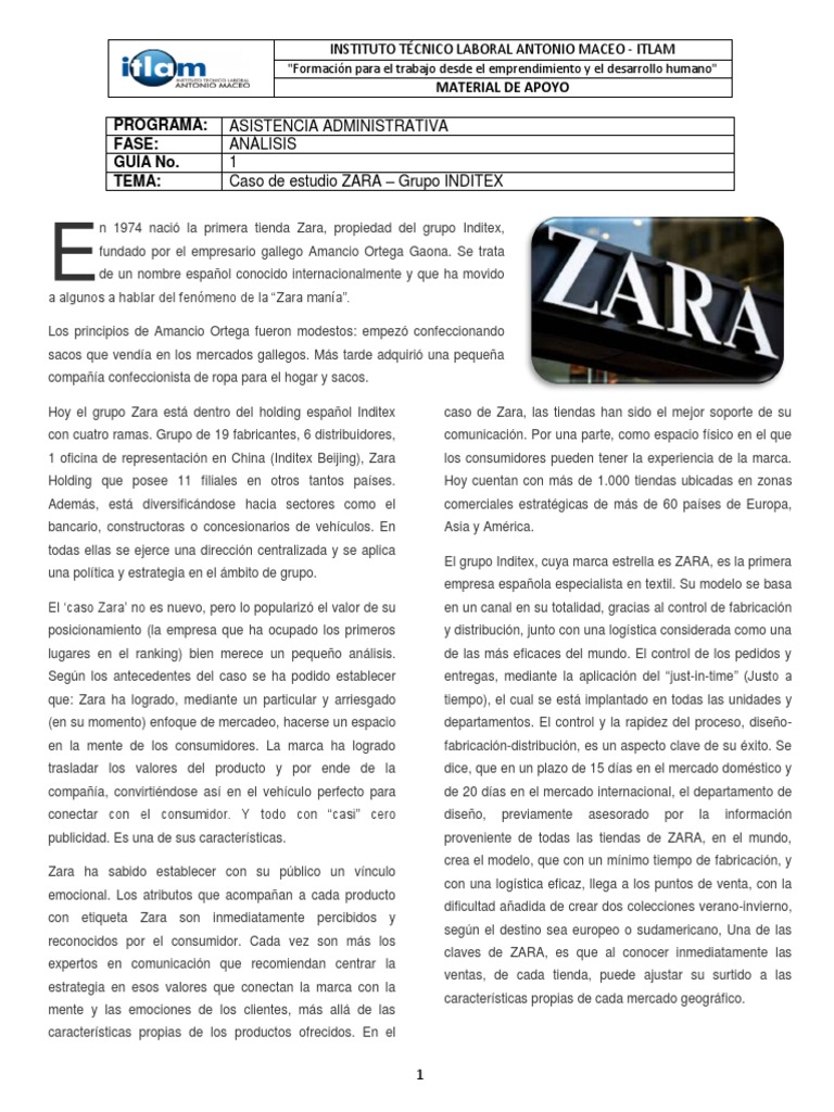 Caso ZARA | PDF | Marca | Moda