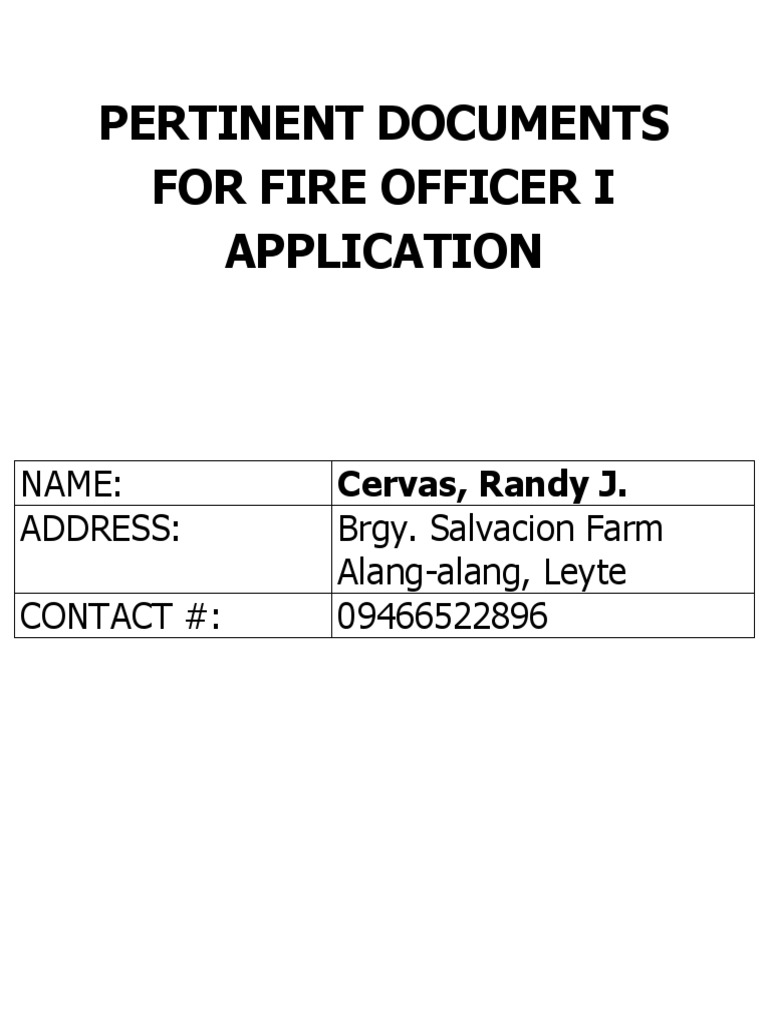 Pertinent Documents | PDF
