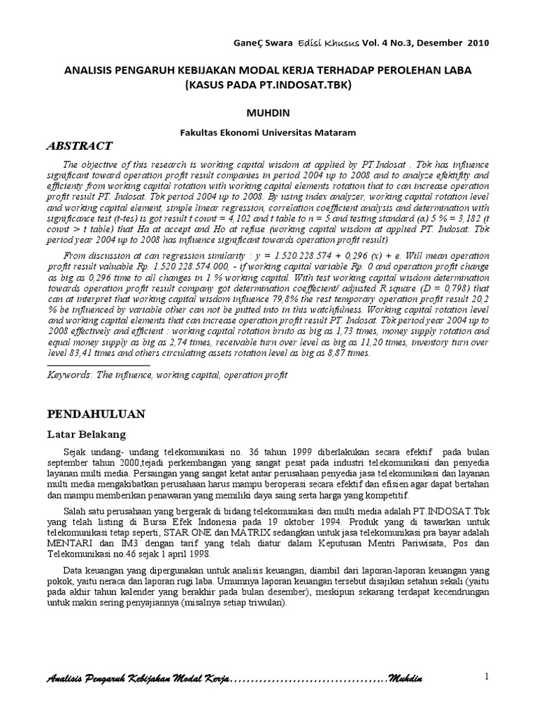 Contoh Penelitian | PDF | Linear Regression | Statistical Analysis