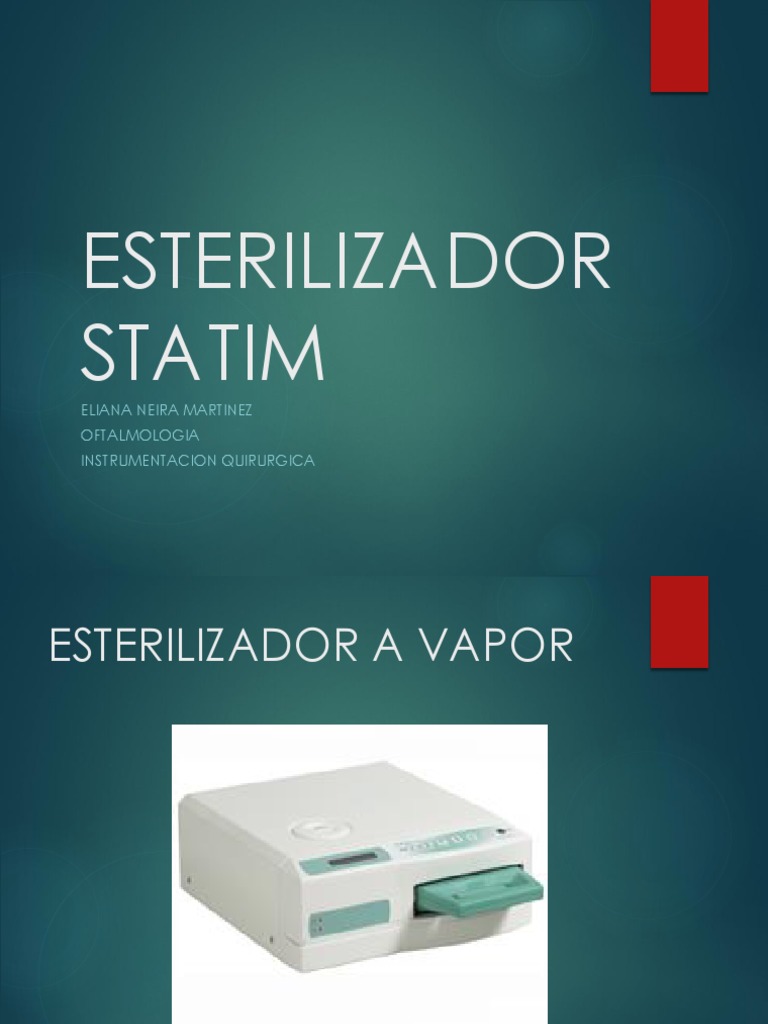 Esterilizador Statim | PDF | Vapor | Science