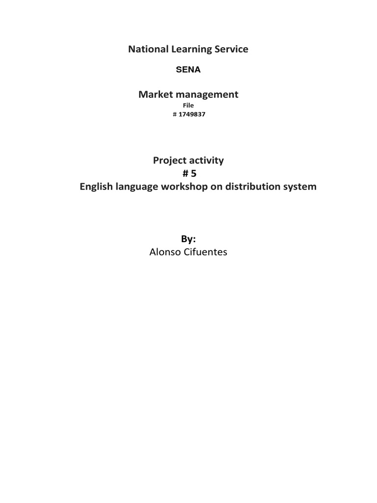 National Learning Service Alonso | PDF