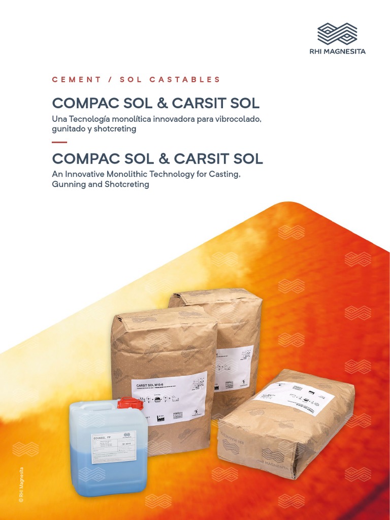 CEMENT Sol Castables | PDF | Hormigón | Cemento