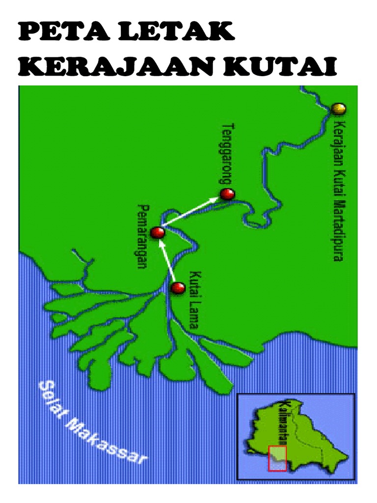 Peta Letak Kerajaan Kutai | PDF