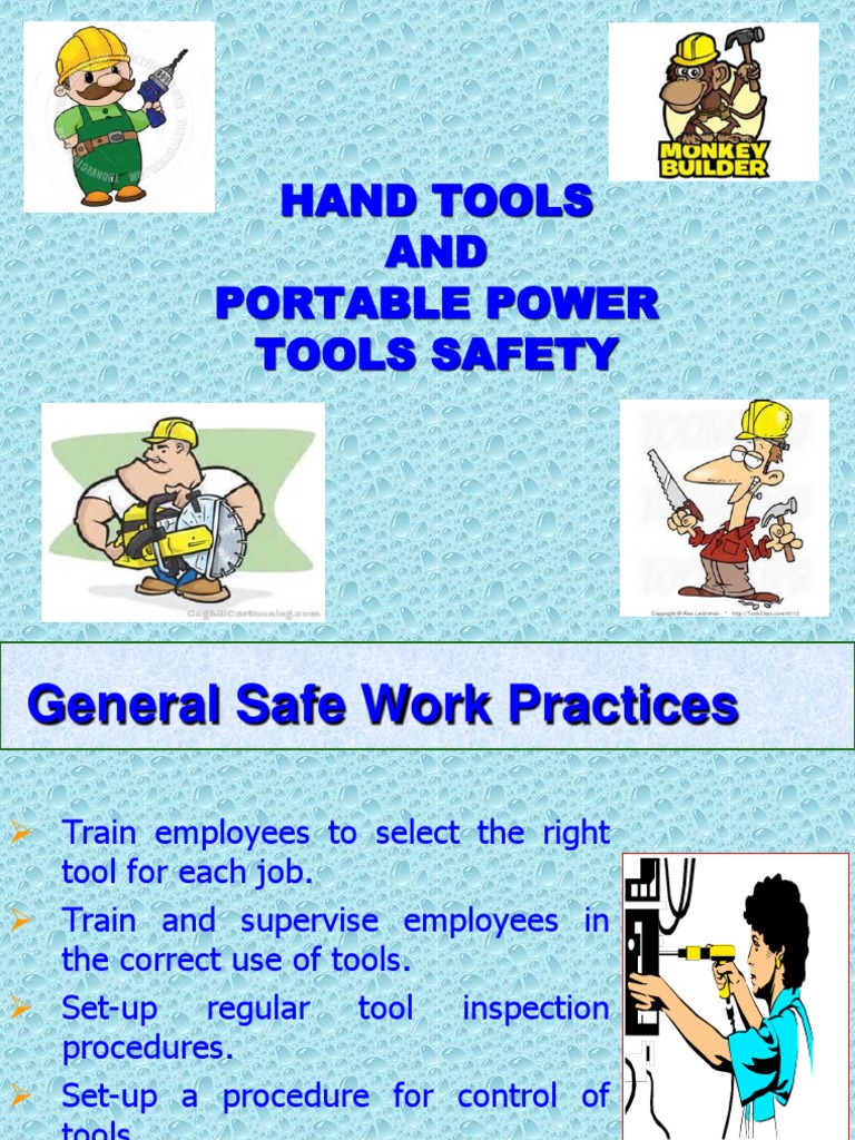 Hand Tools AND Portable Power Tools Safety | Download Free PDF | Knife ...