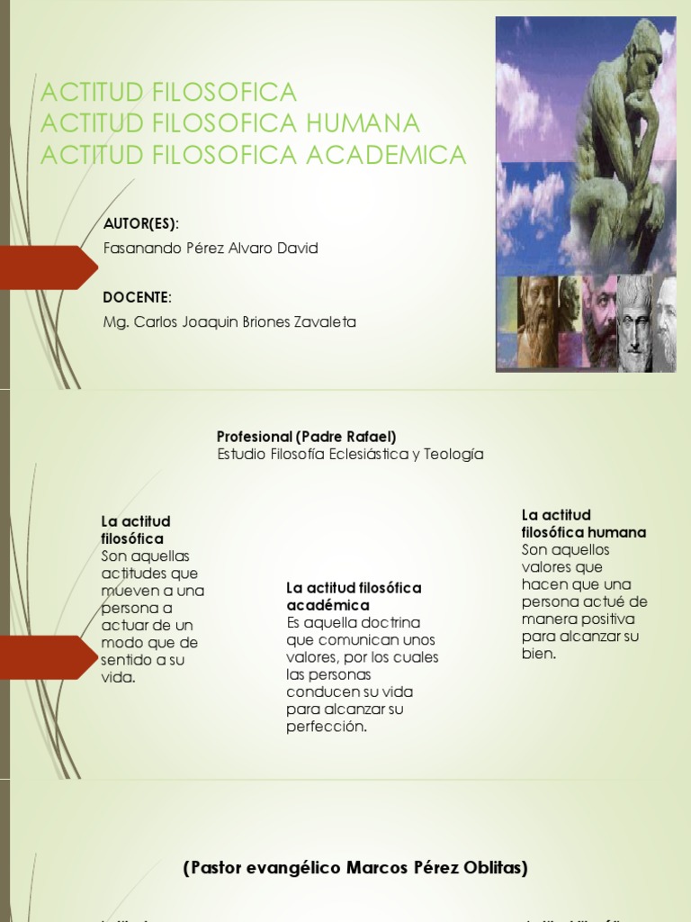 Actitud Filosofica | PDF | Actitud (psicología) | Conocimiento