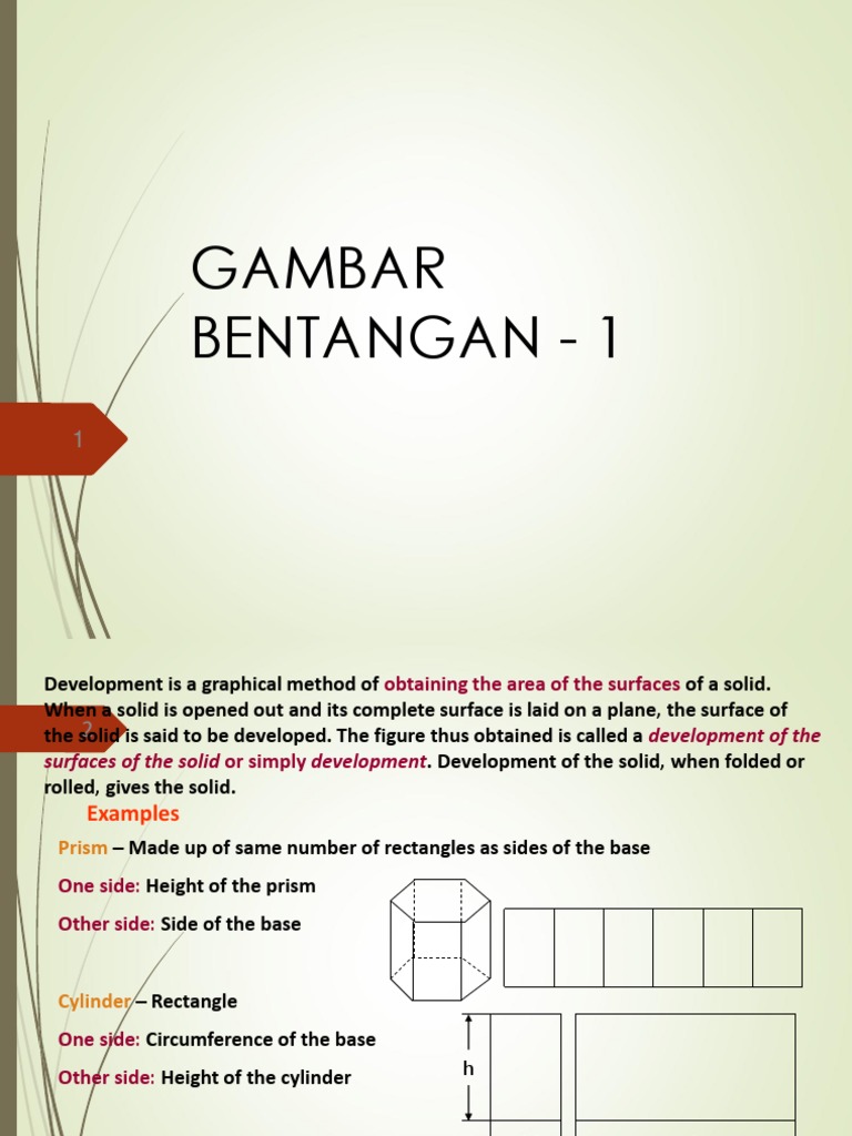 Gambar Bentangan en | PDF | Geometry | Elementary Mathematics