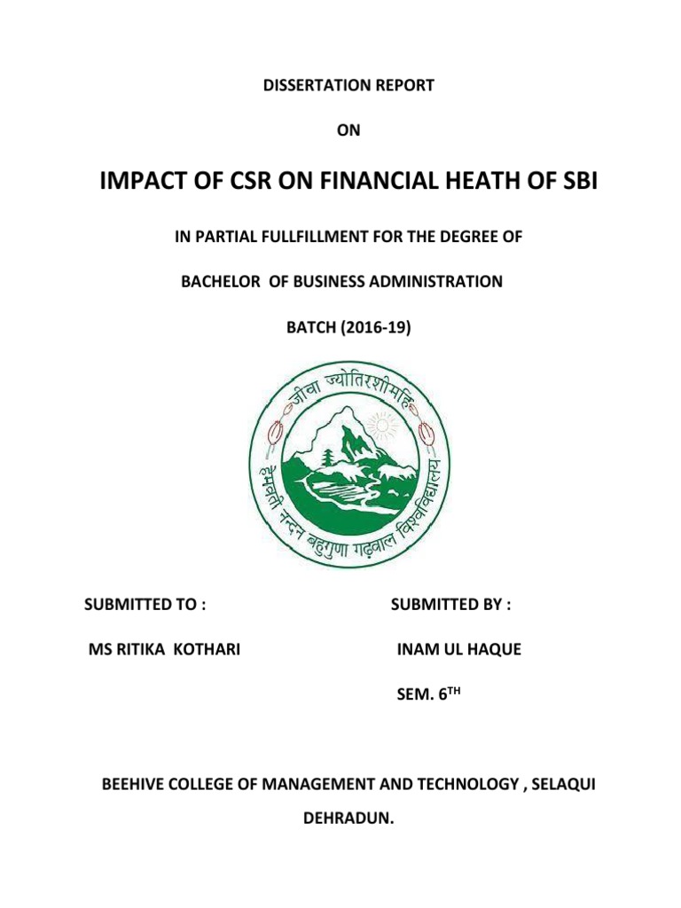 CSR BY SBI Inam | Download Free PDF | Corporate Social Responsibility ...