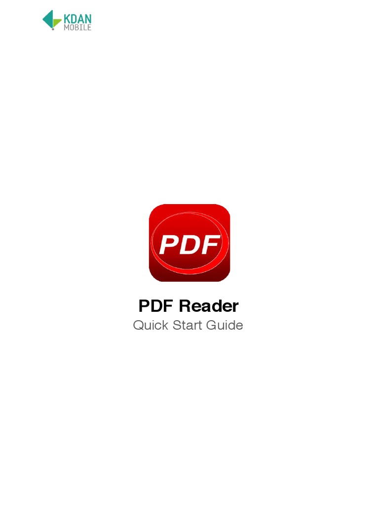 PDF Reader: Quick Start Guide | PDF | I Cloud | Computer File