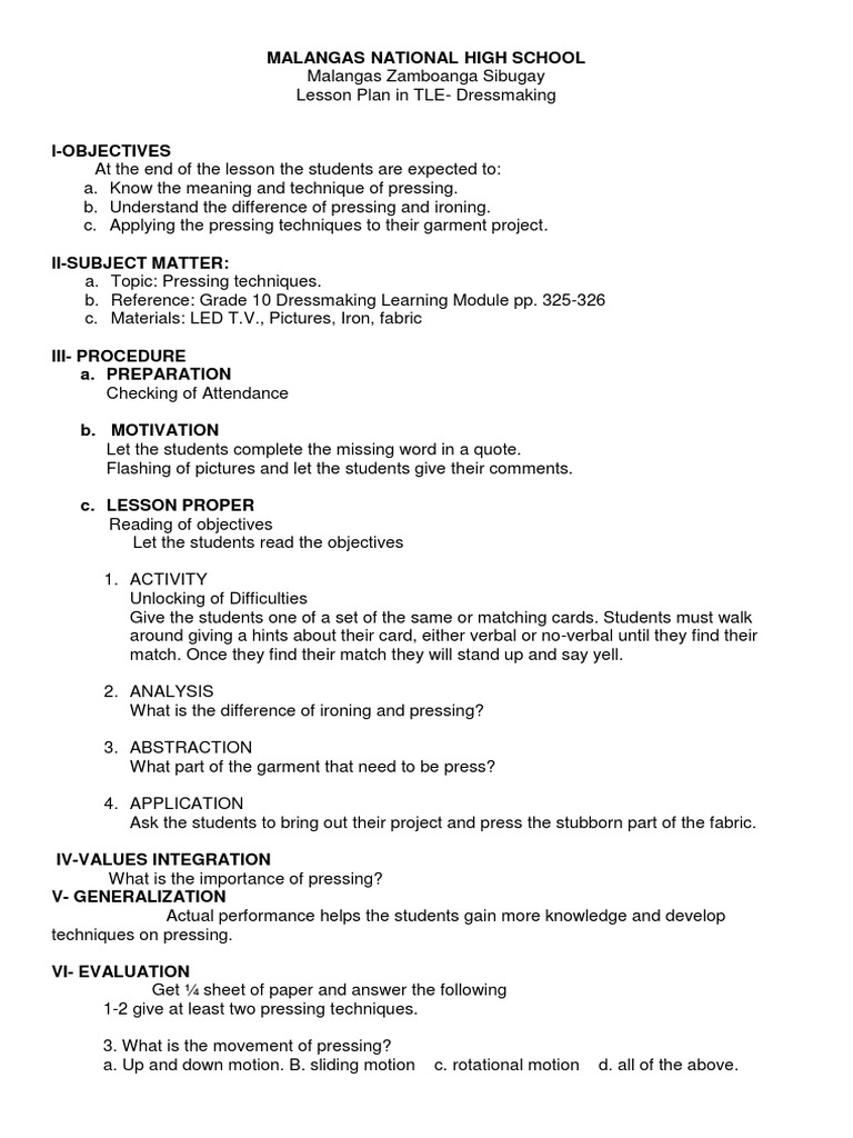 Lesson Plan g10 | PDF | Lesson Plan | Communication