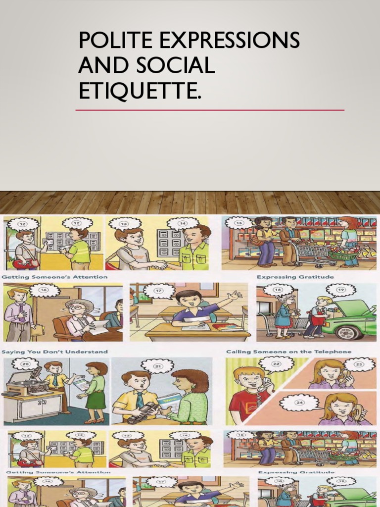 Social Etiquette | PDF | Cultural Conventions | Human Communication
