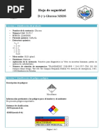 Hoja de Seguridad Dioxido de Silicio | PDF | Agua | Química